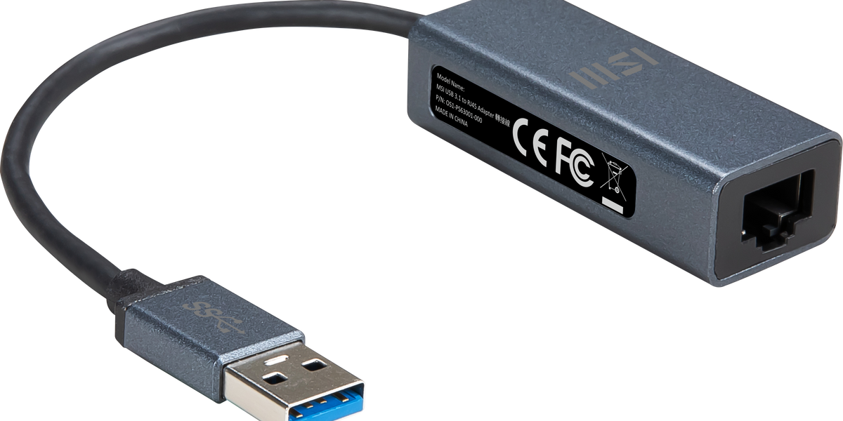 USB Typ-A Gigabit Ethernet Adapter | MSI e-Shop | Offiziell von MSI ...